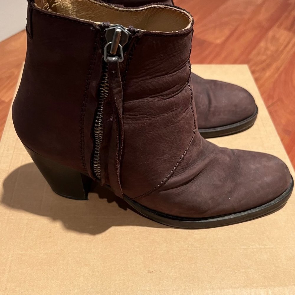 100% Authentic Acne Pistol Boots/Booties In Dark Brow… - Gem